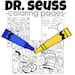 Dr. Seuss Read Across America Week Cat in the Hat Color Pages - Etsy