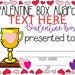 VALENTINE'S Day Box Awards Editable Valentines - Etsy