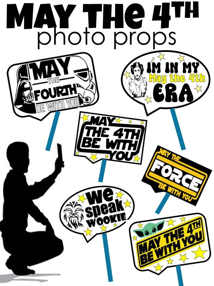 May the 4th Fourth Be With You Party Pack Banners, Photo Props, Food ...