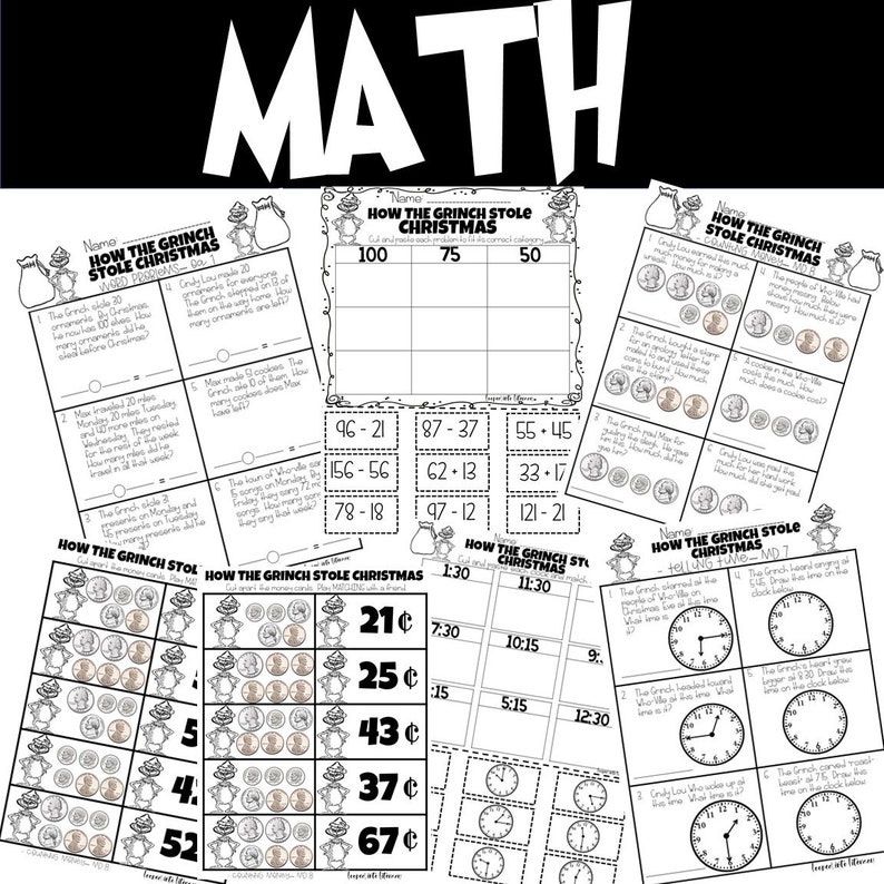 How the Grinch Stole Christmas Book Study - Etsy