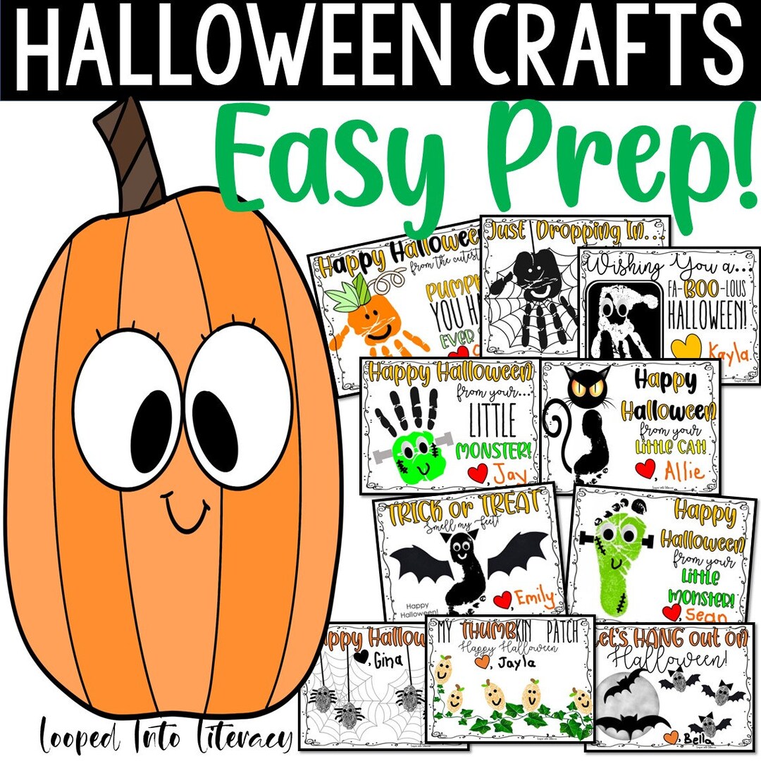 Halloween Handprint Craft Bundle | Halloween Preschool Craft ...