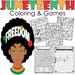 JUNETEENTH No Prep Coloring Reading Pack Activities Literacy Writing ...