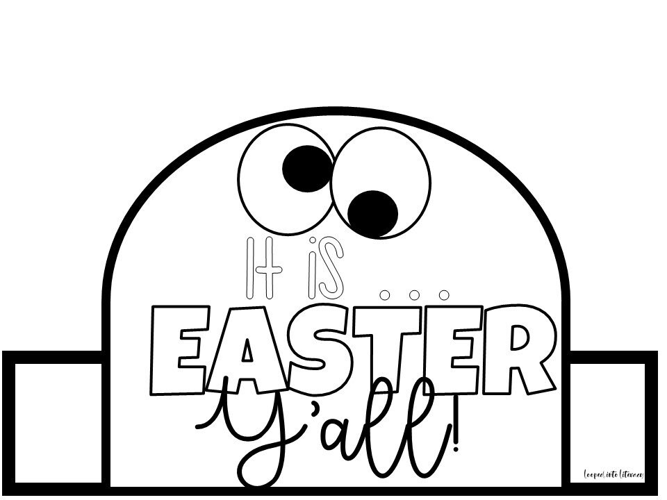 Easter Bunny Hats Editable Printable Three Versions - Etsy