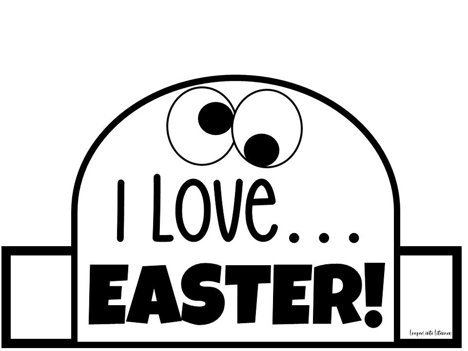 Easter Bunny Hats Editable Printable Three Versions - Etsy