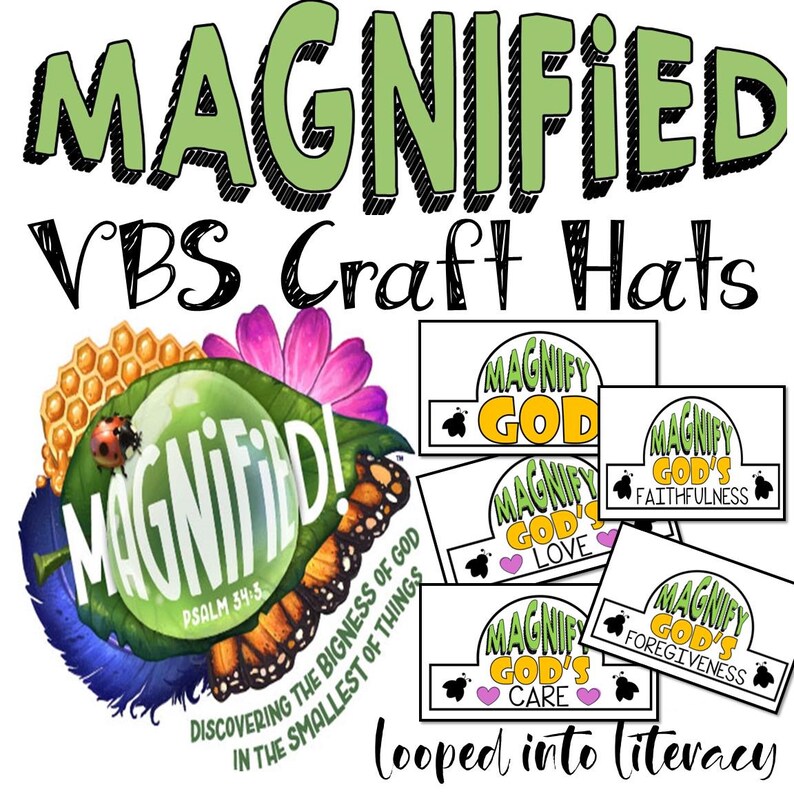 MAGNIFIED Vbs Vacation Bible School Craft Hats Crowns Coloring for Each ...