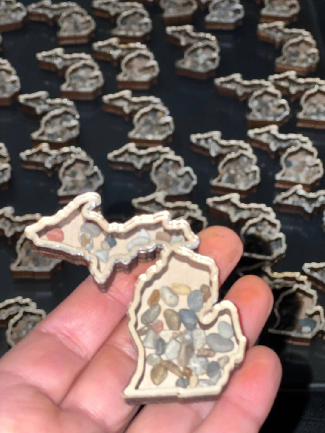 Michigan Magnet Mini Shadow Box Magnet Acrylic Shaker for Great Lake ...