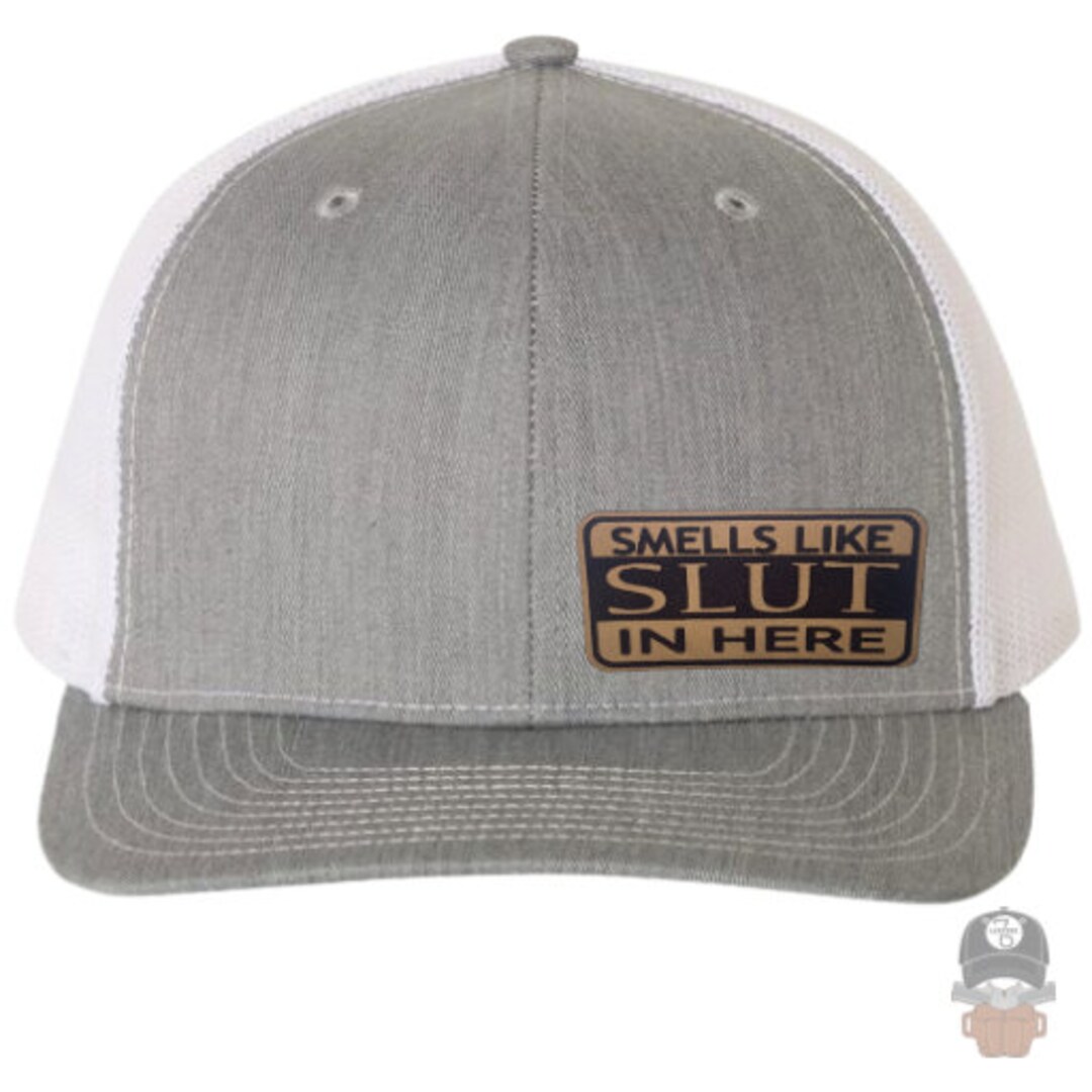 SMELLS LIKE SLUT Leather Patch Hat - Etsy