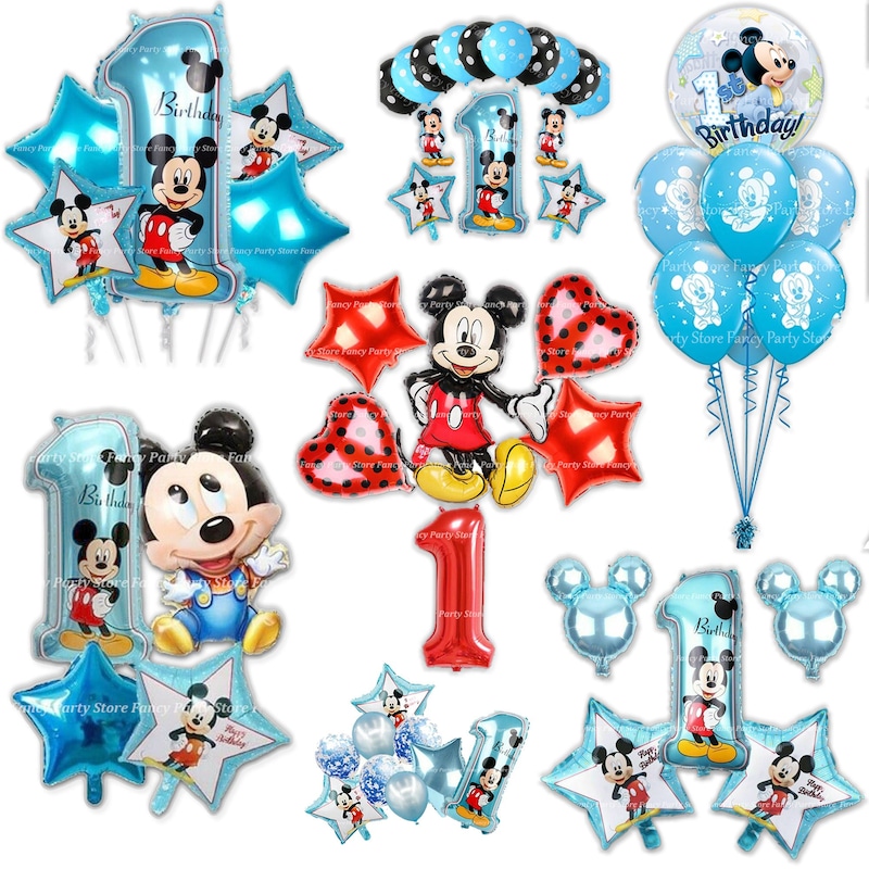 Mickey Mouse Birthday Balloons - Etsy