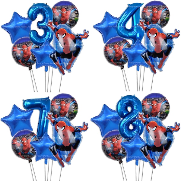 Spiderman Balloons - Etsy