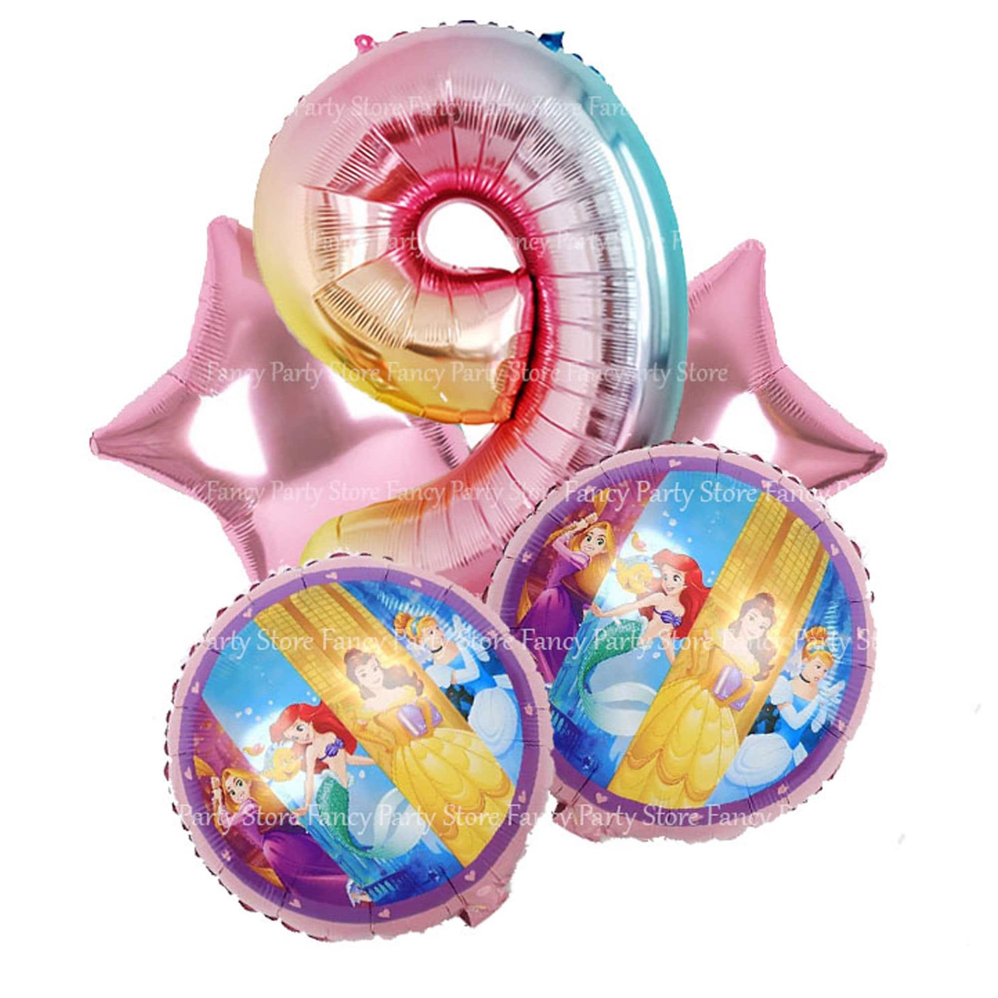 Disney Princess Birthday Balloons Party Decorations Belle - Etsy