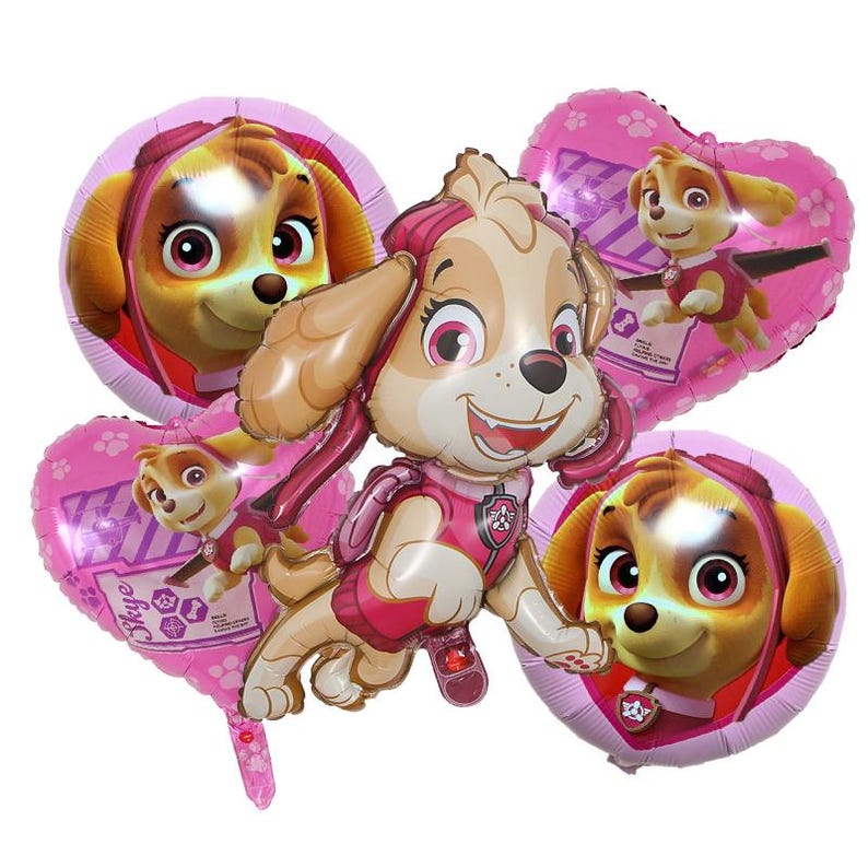 Skye Paw Patrol Birthday Balloons | Pink Party Decor - Etsy