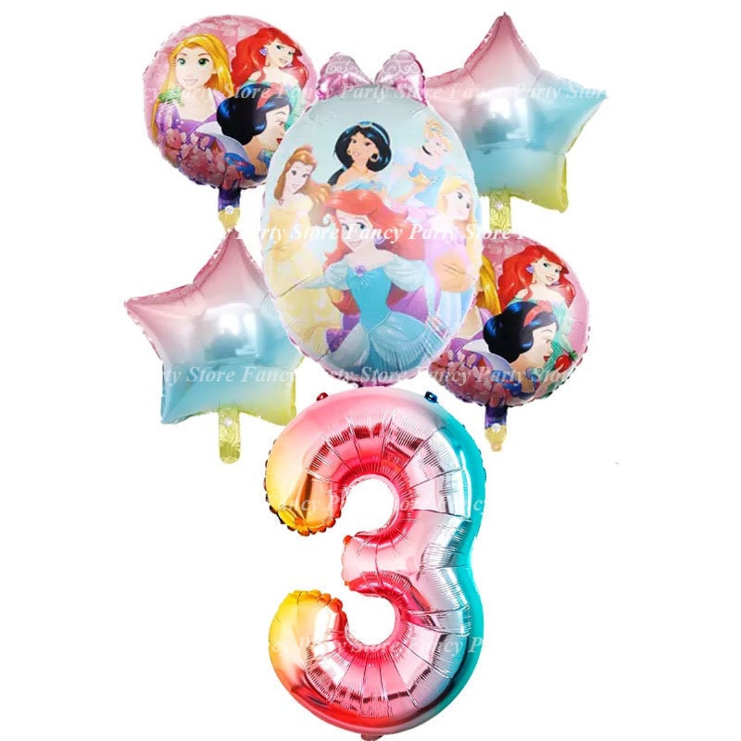 Disney Princesses Balloons Party Decoration Princess Tiana Snow White ...