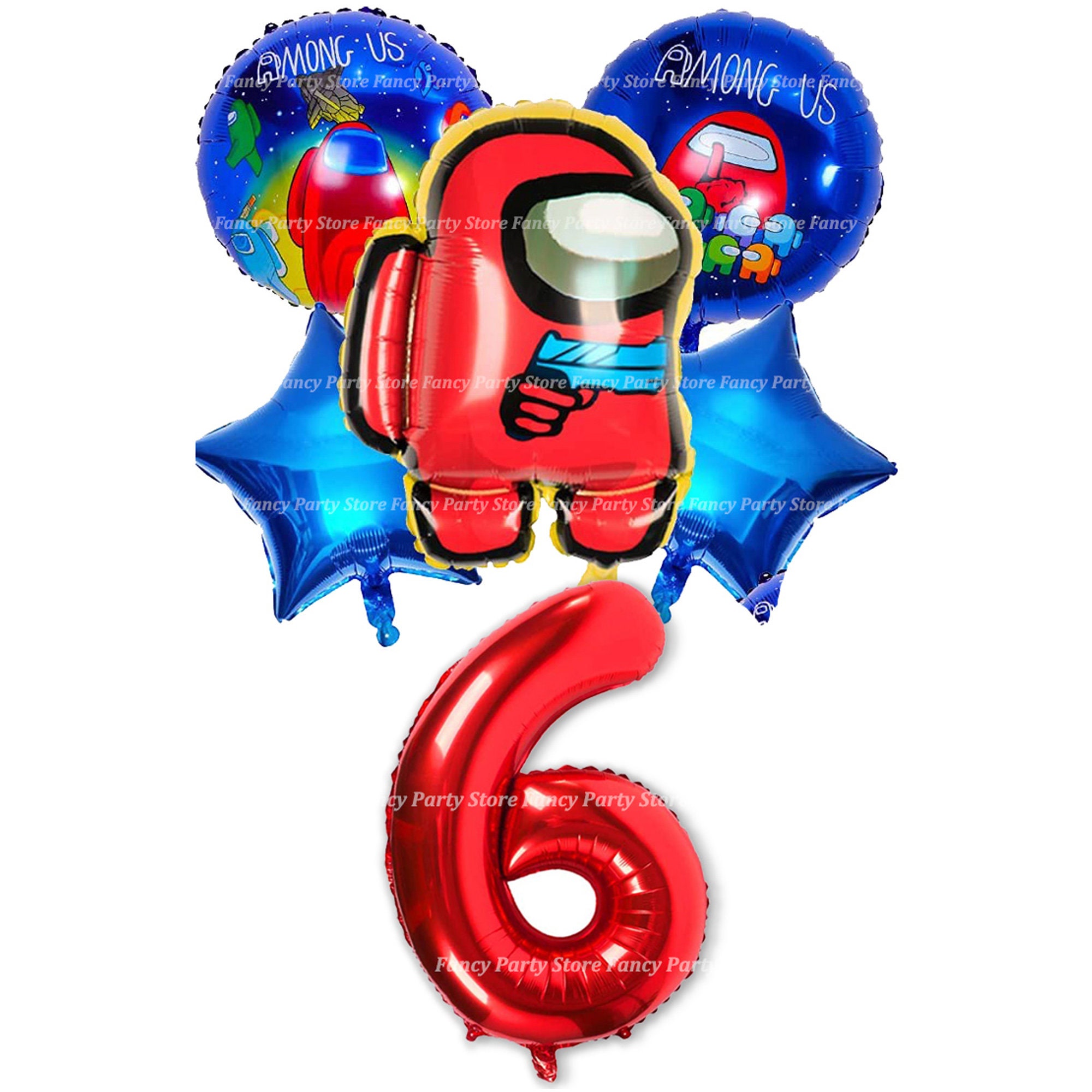 Among Us Balloons Gaming Birthday Party Theme Decorations Age - Etsy