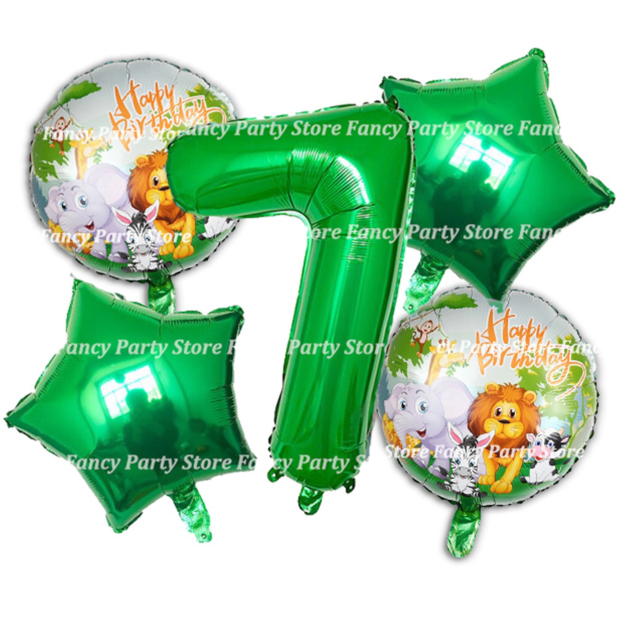Baby Animal Birthday Balloons Party Decorations Jungle Safari - Etsy