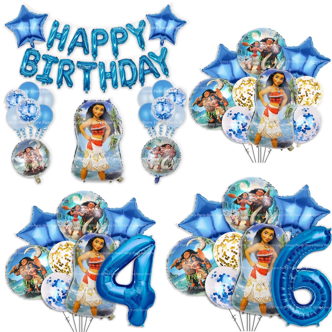 Moana & Maui Birthday Balloons: Princess Party Decor - Etsy
