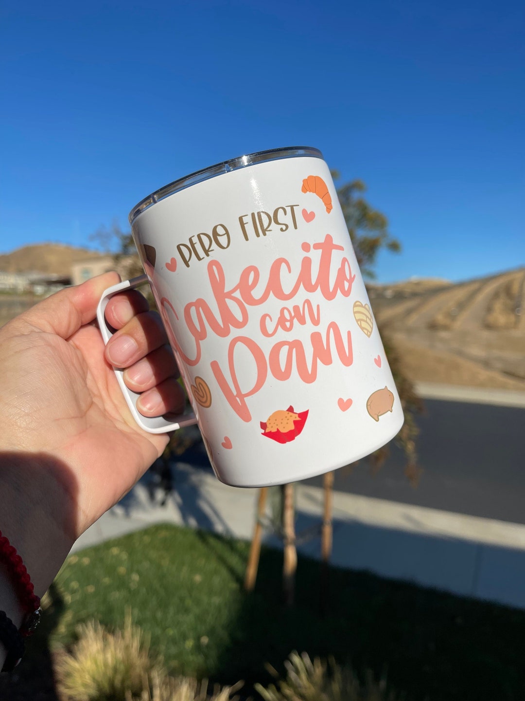 Cafecito Con Pan Stainless Steel 12oz Mug - Etsy