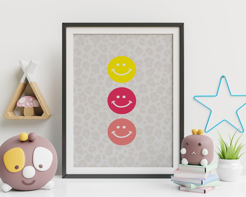 Poster, smileys, Digital Download, Wall Decoration, Print, Mural, Art ...