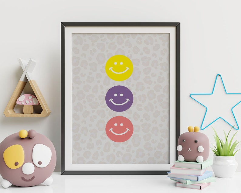 Poster, smileys, Digital Download, Wall Decoration, Print, Mural, Art ...