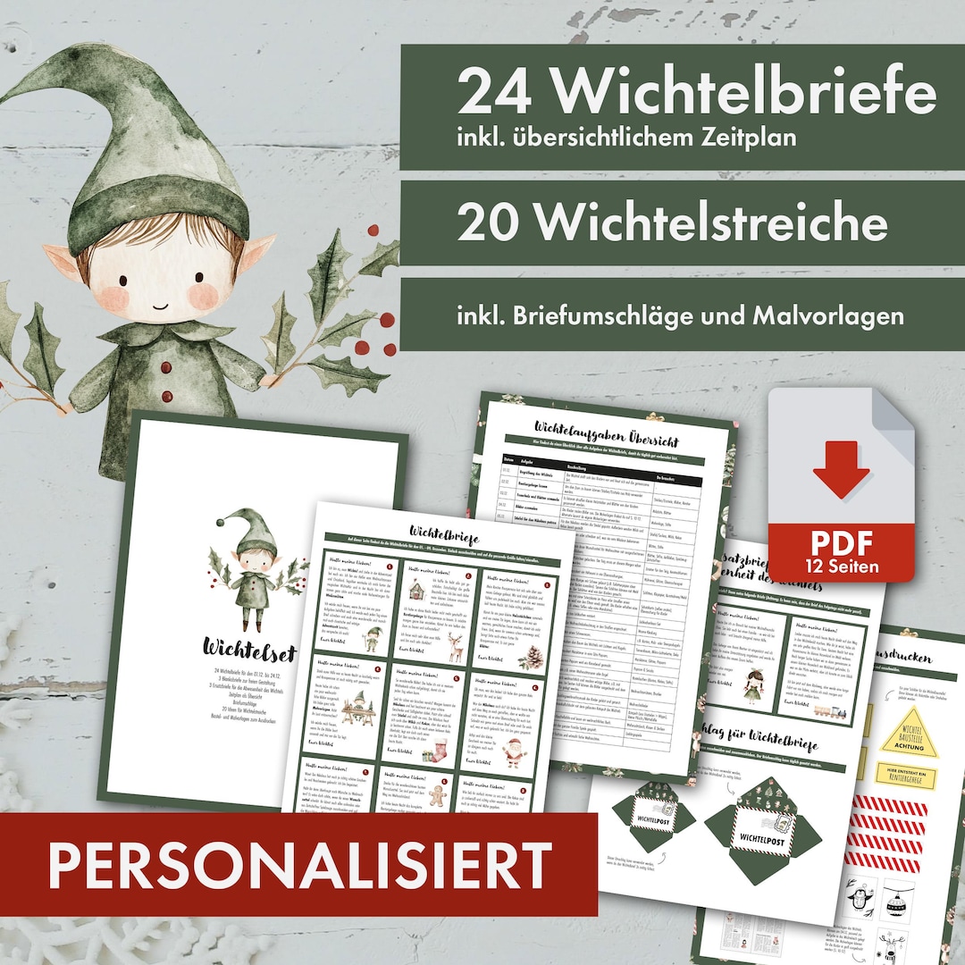 24 Personalised Secret Santa Letters, Including 20 Secret Santa Pranks ...