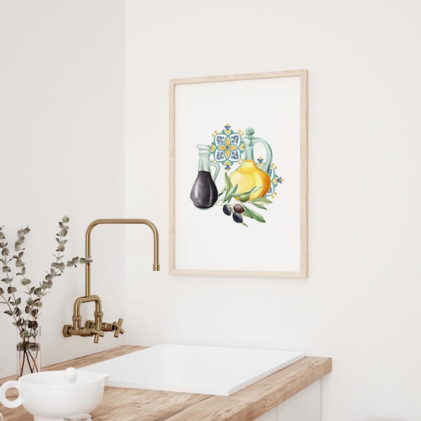 Italian Olive Oil Poster - Etsy