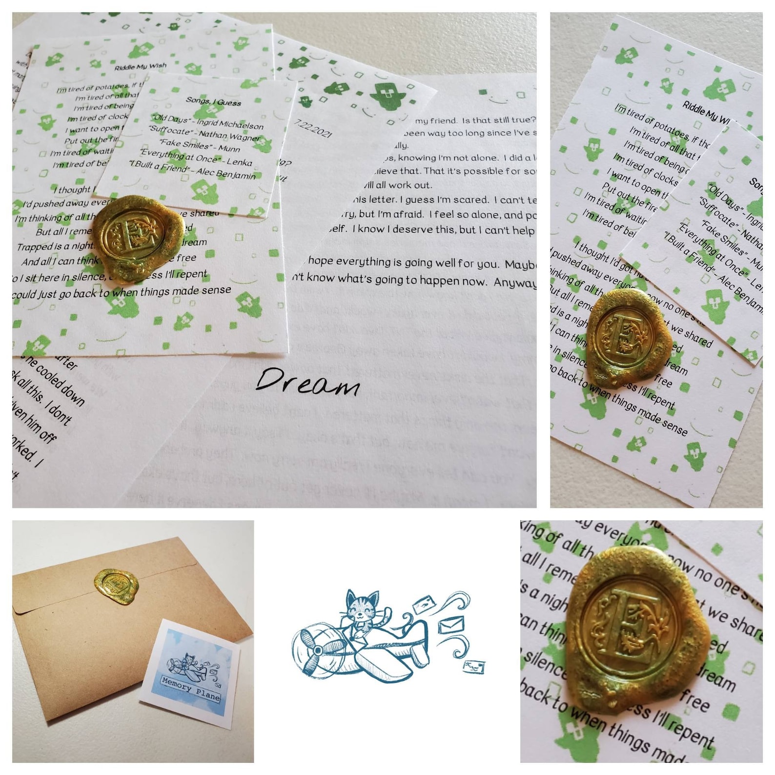 DSMP Personalized Letter From Your Fictional Comfort - Etsy