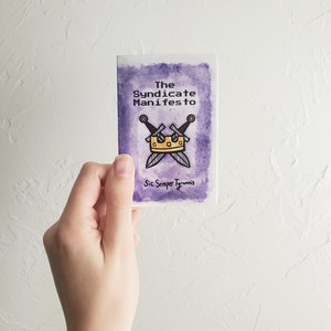 DSMP Syndicate Manifesto Zine Technoblade Philza Ranboo Nikki - Etsy