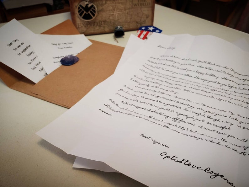 MARVEL - Personalized Letter From Your Fictional Comfort Character - Etsy