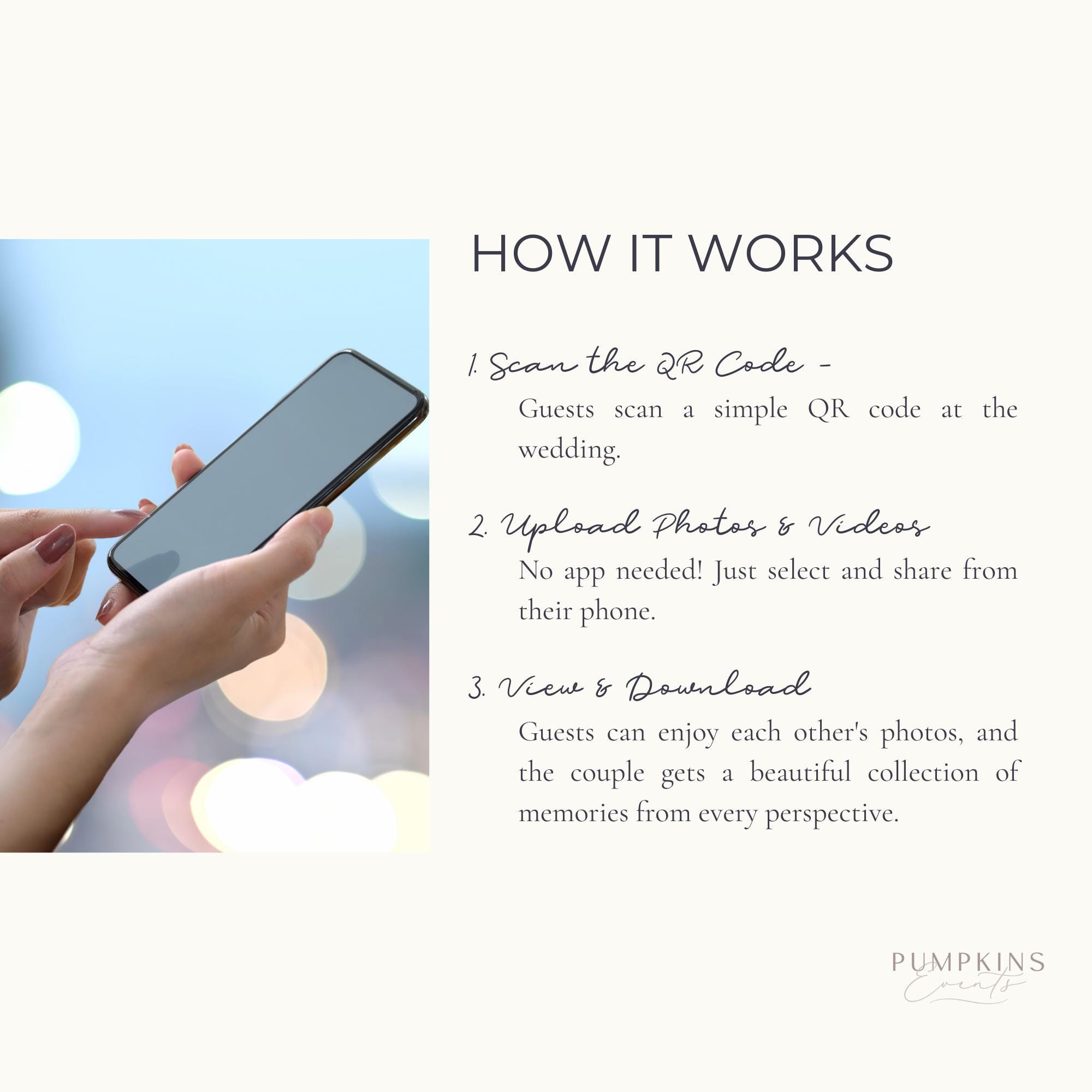 Wedding QR Code Photo Album | Collect & Share Guest Photos Instantly ...