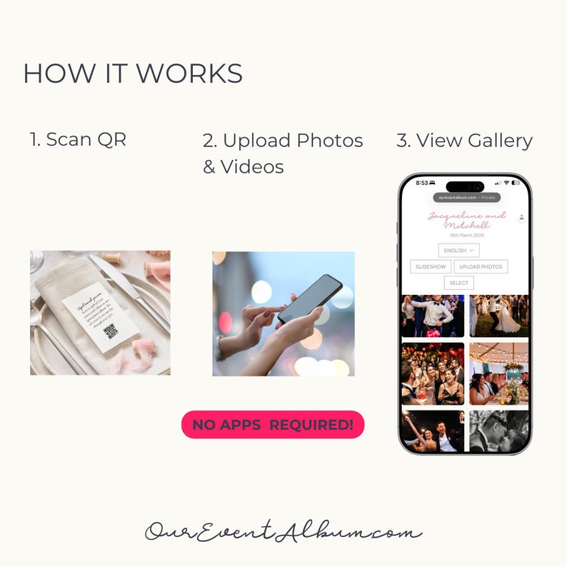 Hens Party QR Code Photo & Video Album | Guest Photo Sharing | Shared ...
