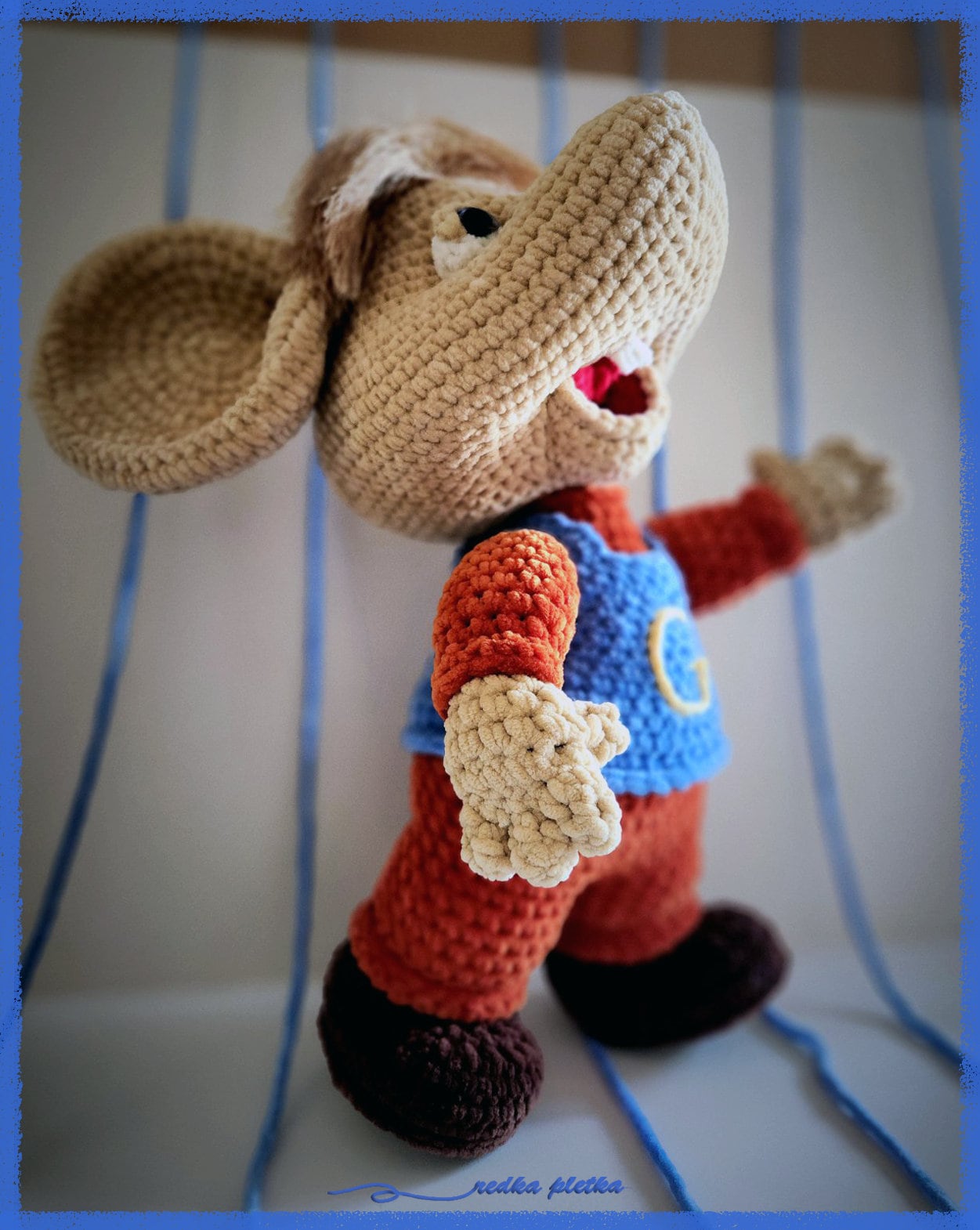 Handmade Topo Gigio Mouse Plush: Micropolyester Yarn Toy - 50cm - Etsy