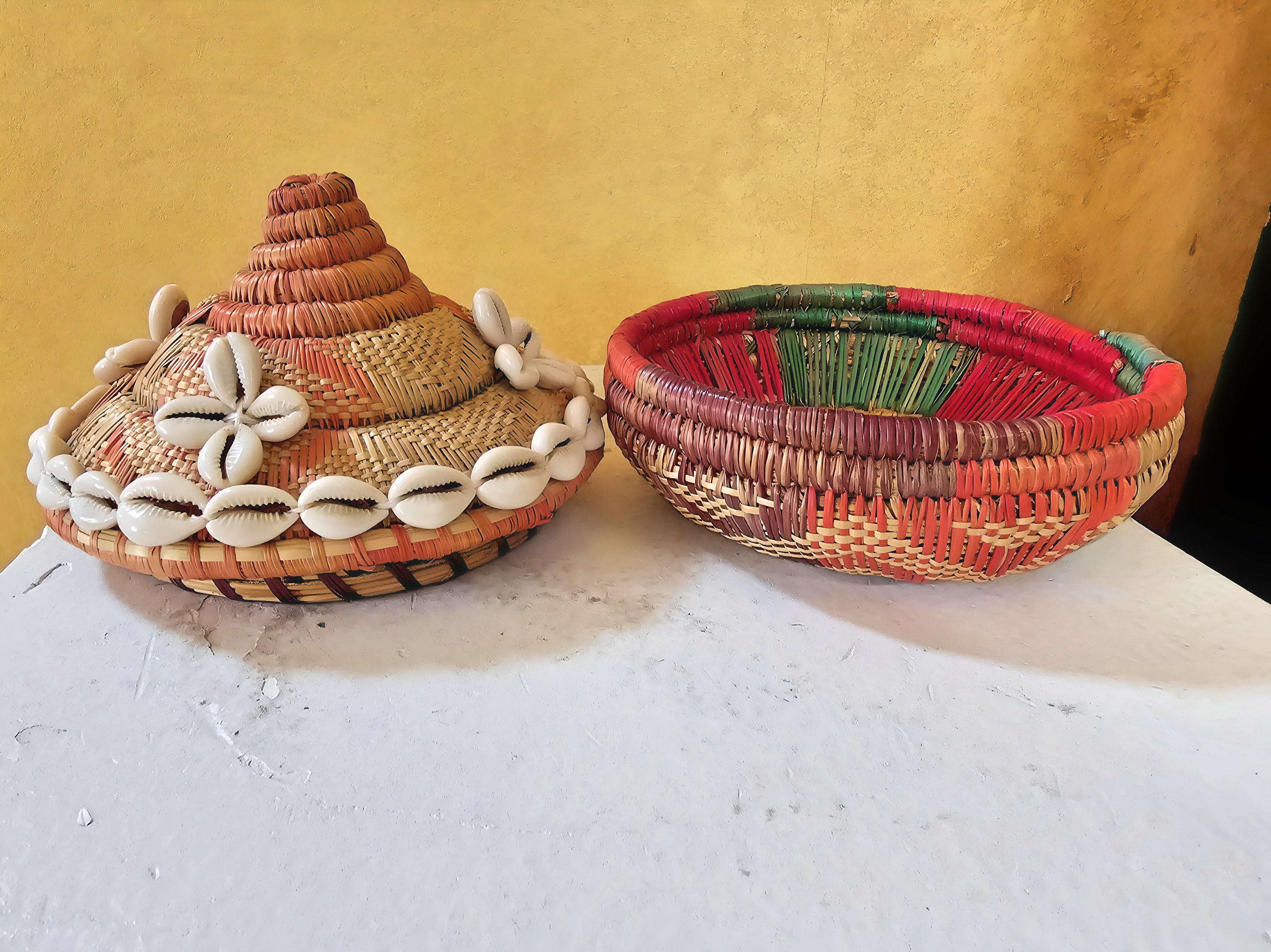 Ethiopian Lidded Harari Basket With Cowry Shells Decorative - Etsy