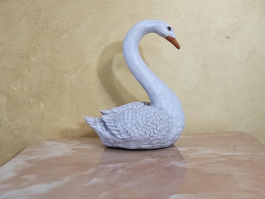 Homco Swan Figurine Marked Homco 1988 #8912, Swan or Goose Resin ...