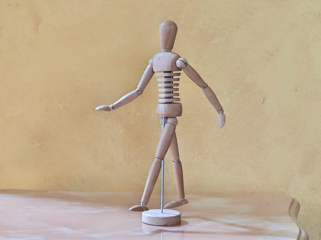 Articulated Wooden Man Figurine: Abstract Modernist Model, 13" Tall - Etsy