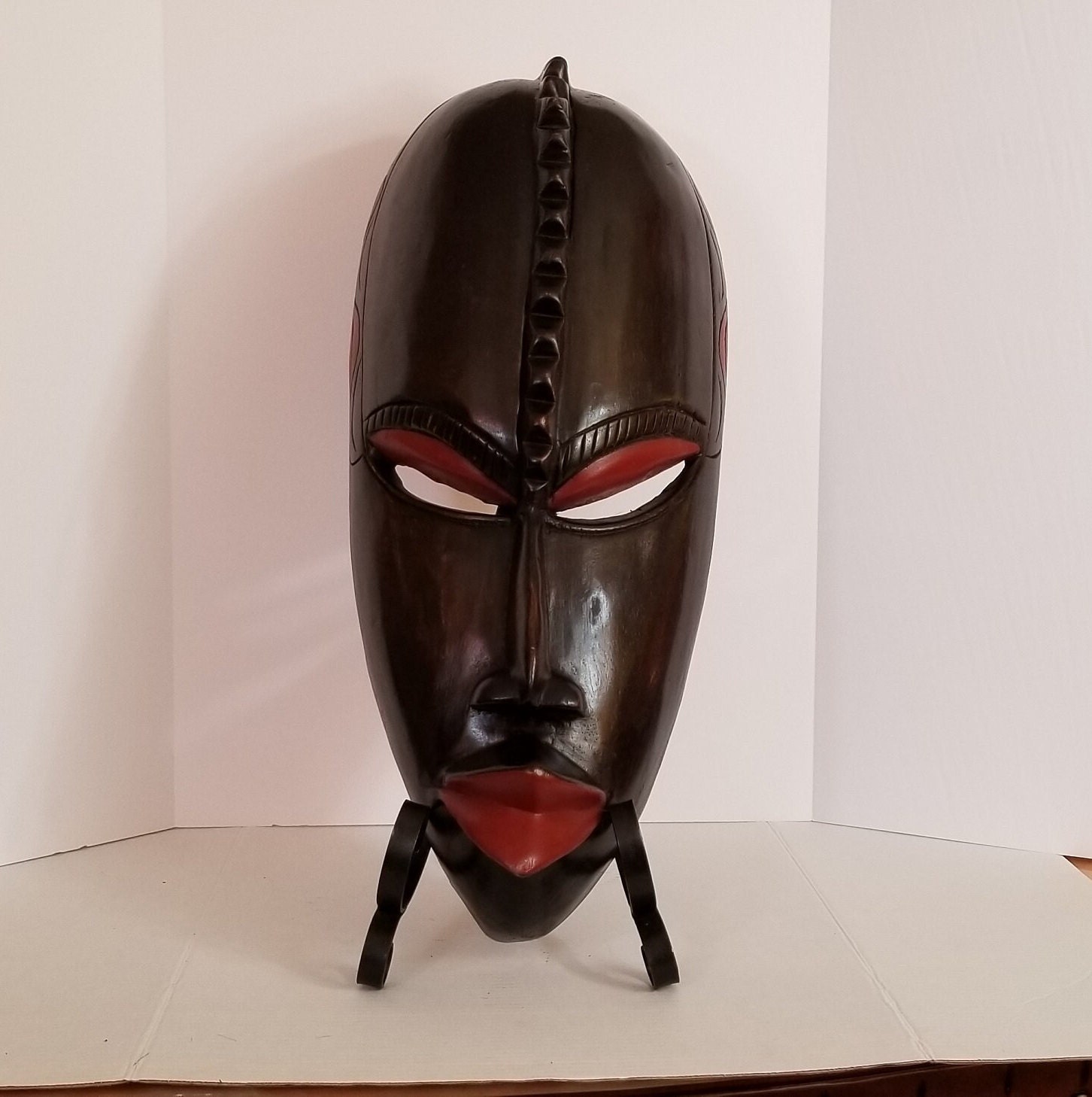 Extra Large Contemporary African Wood Mask Custom Handcrafted | Etsy