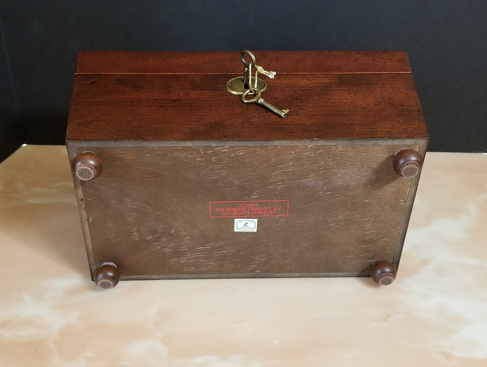 Vintage Bombay Company Jewelry Box With Lock and 2 Keys - Etsy