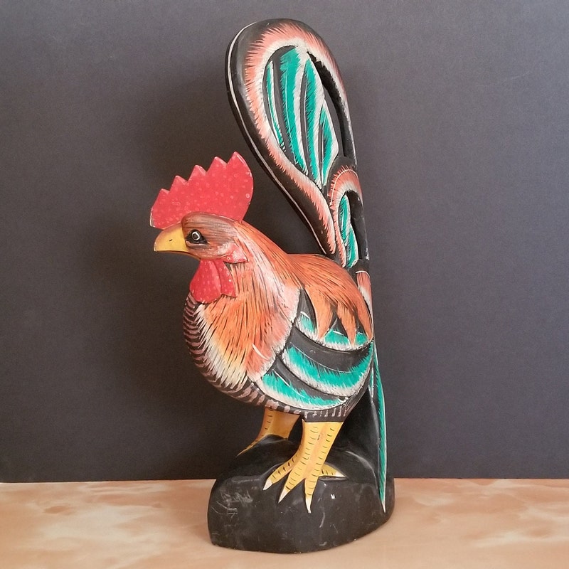Wood Rooster - Etsy