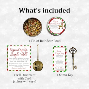 Christmas Eve Kit Santa's Magic Key Magic Reindeer Food Jingle Bell ...