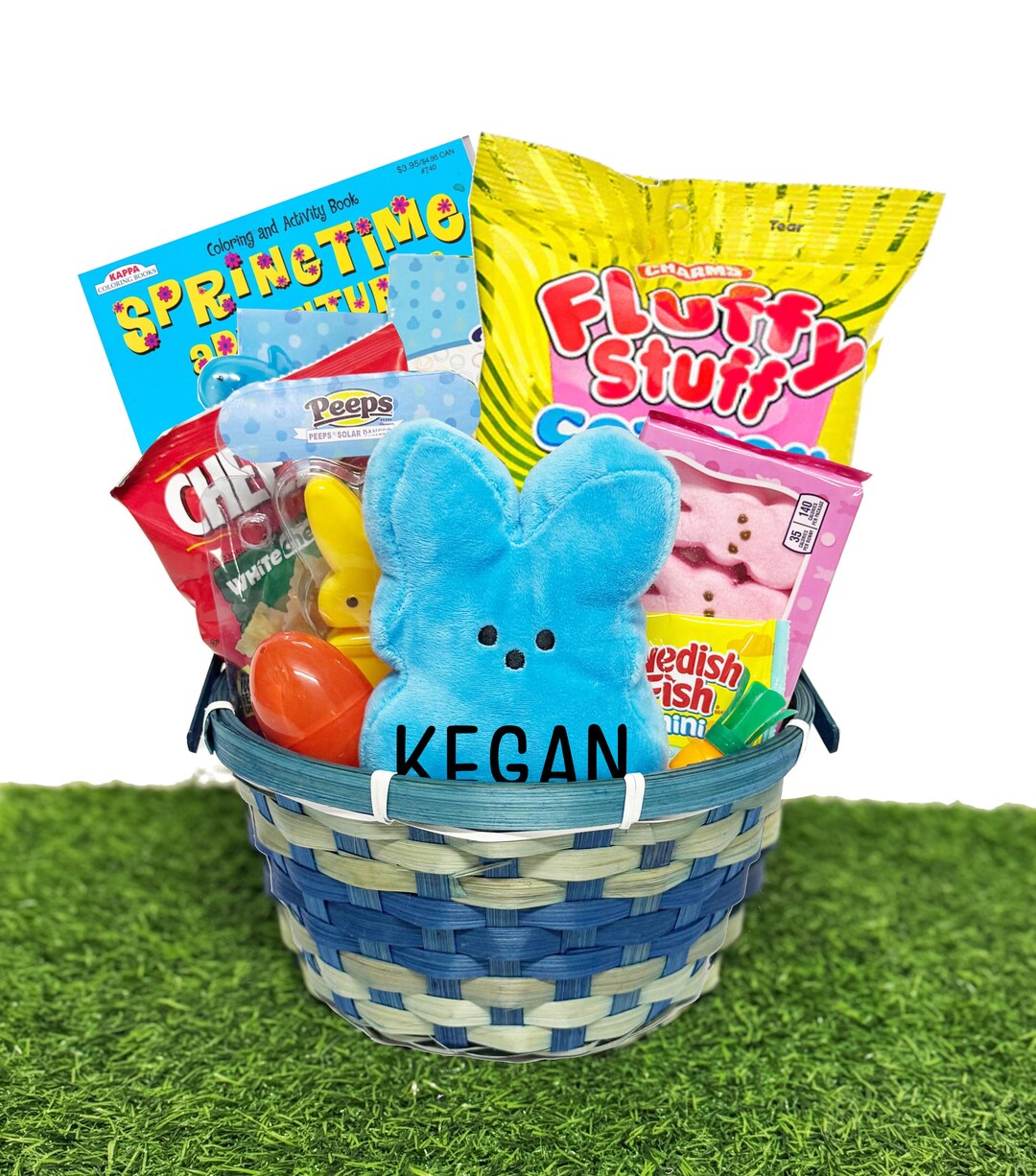Personalized Peeps Easter Basket | Custom Easter Basket | Easter Basket ...