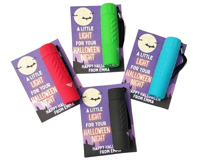 Halloween Mini Flashlight - Trick or Treat Gifts, Boo Basket Filler ...
