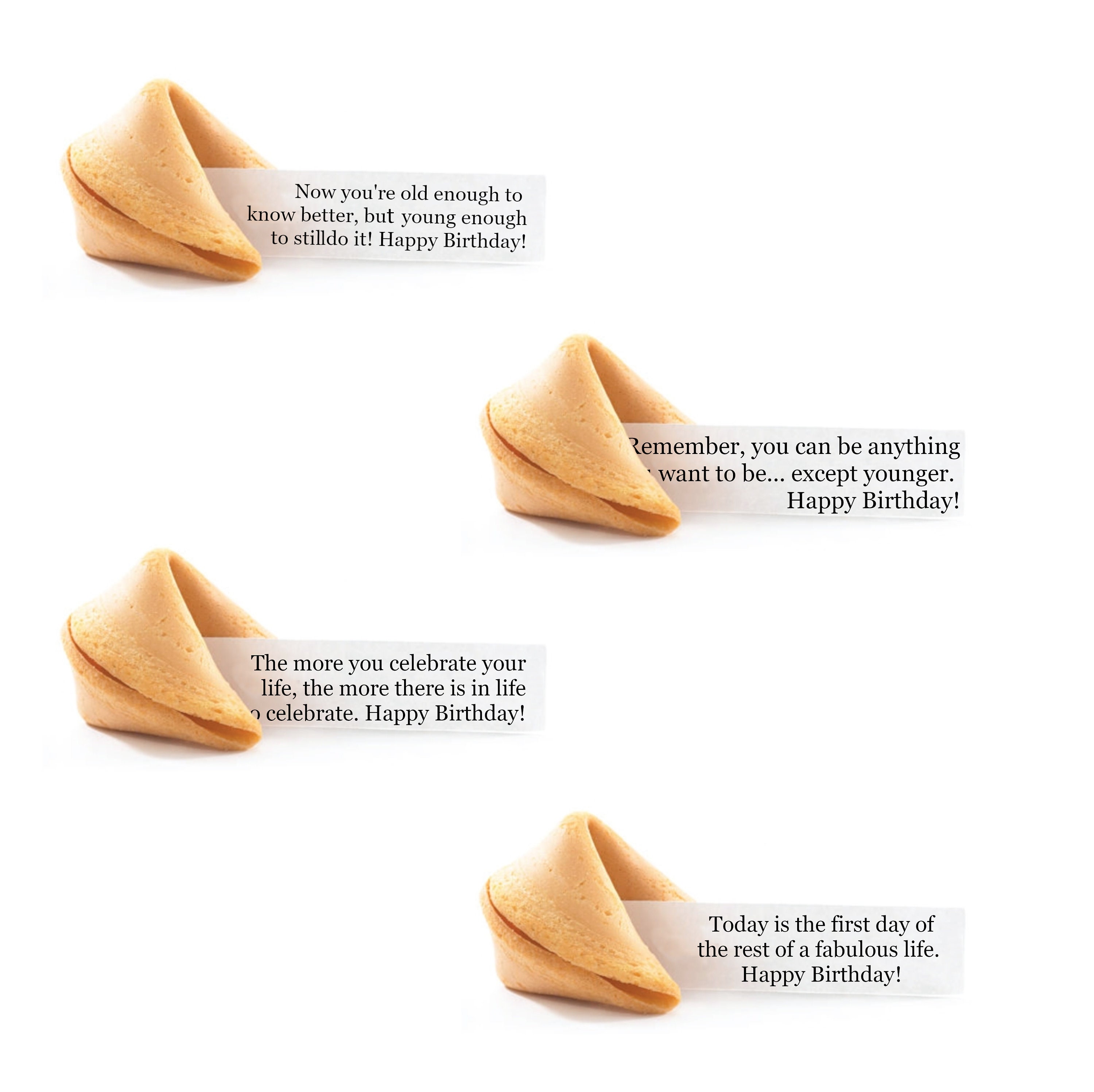 Funny Happy Birthday Fortune Cookie Gift Funny Birthday - Etsy