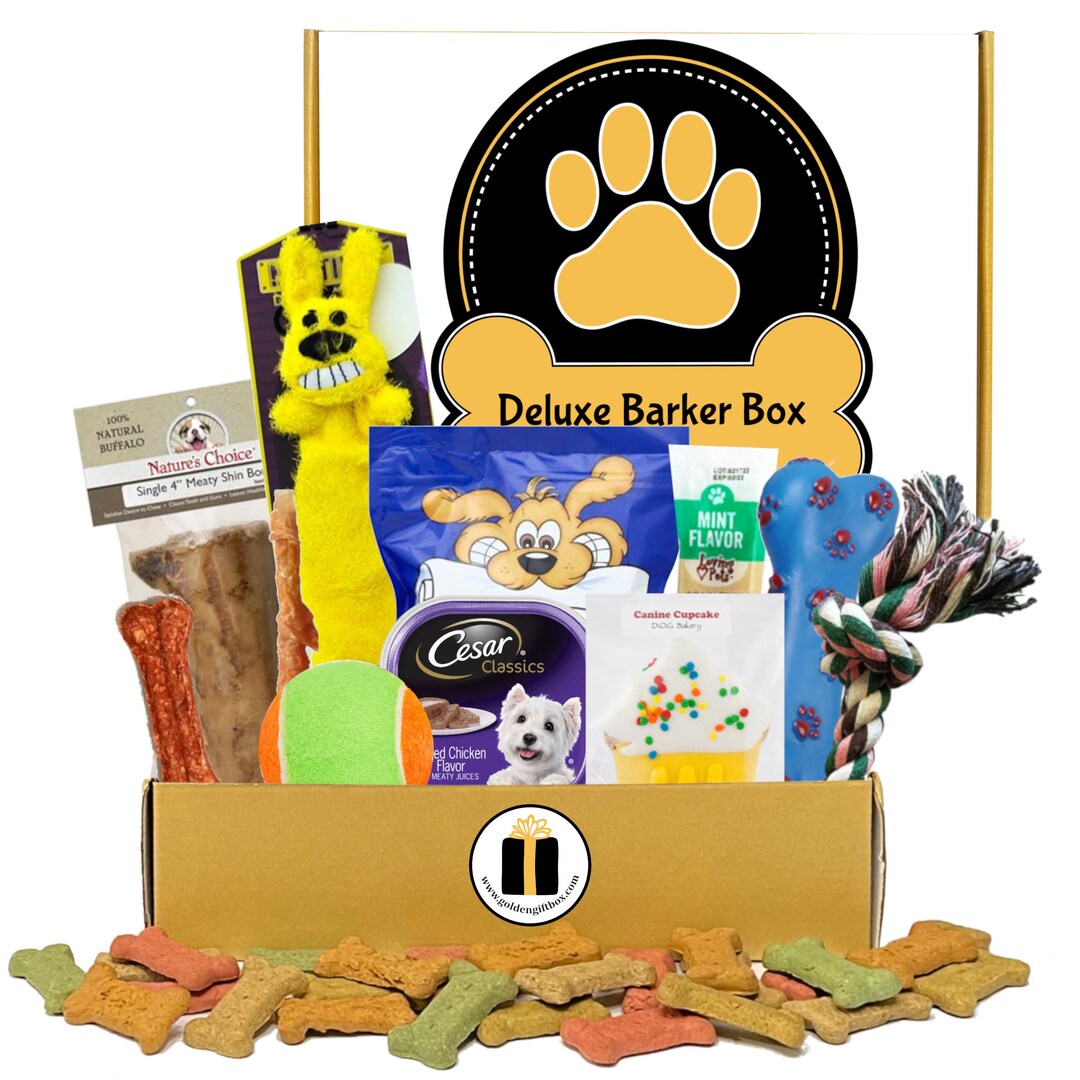 Deluxe Barker Dog Gift Box Dog Boxes Filled With Toys and - Etsy