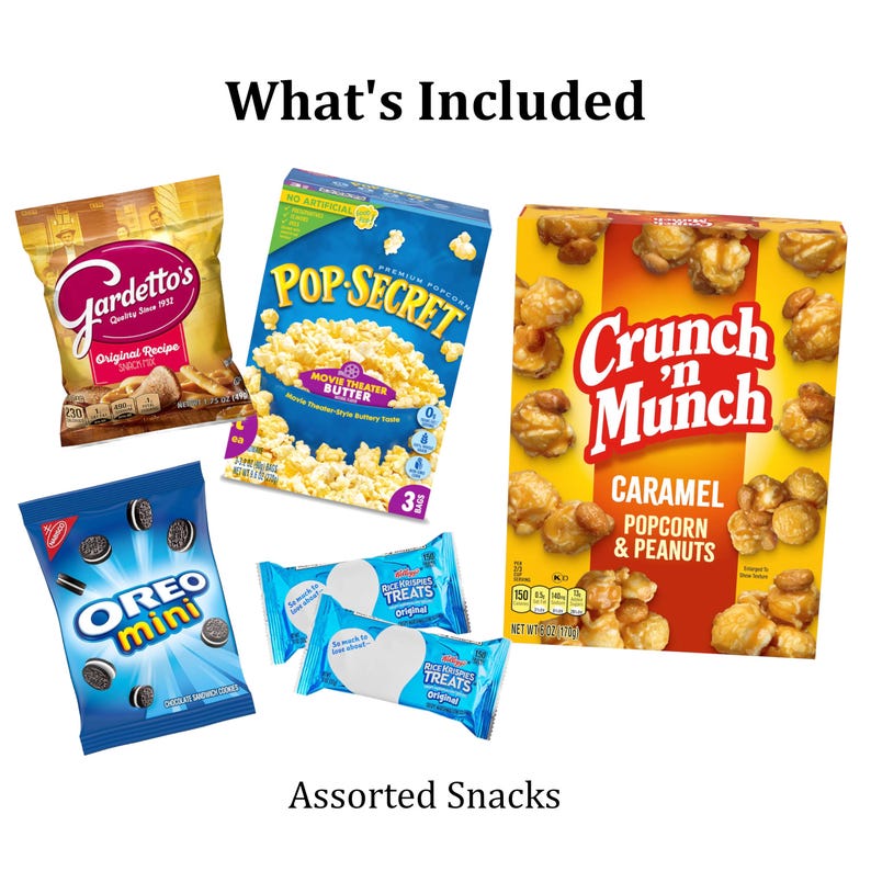 Personalized Movie Night Gift Basket | Popcorn Bowl Gift Set | Family ...