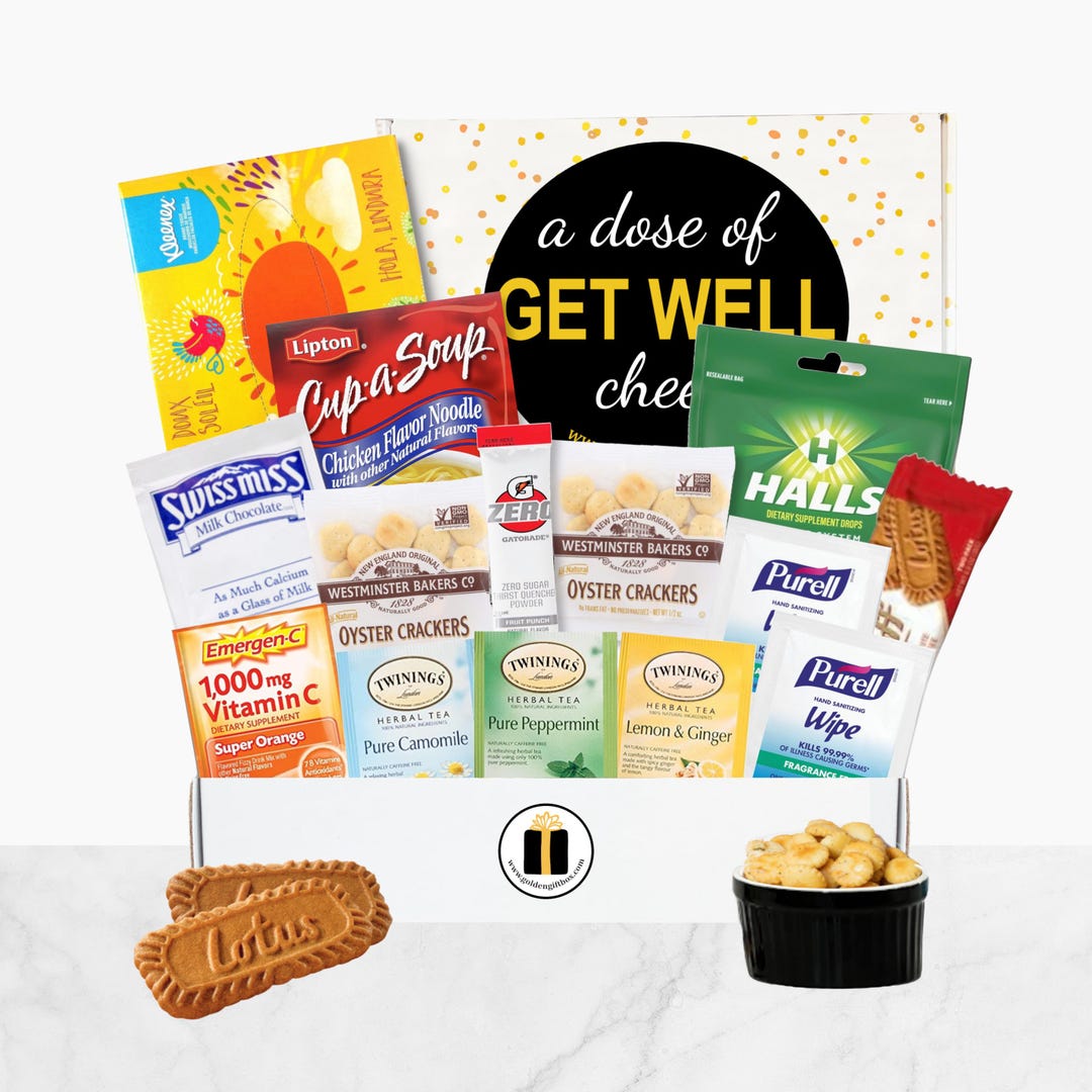 Get Well Soon Gift Box, Feel Better Care Package, Surgery Recovery Gift ...