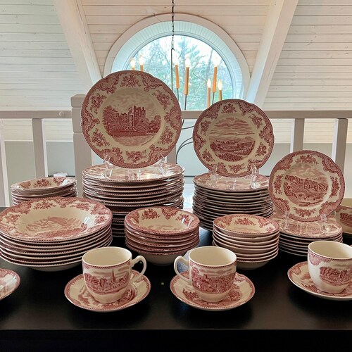 Old Britain Castles Pink by Johnson Brothers / Stoneware / - Etsy