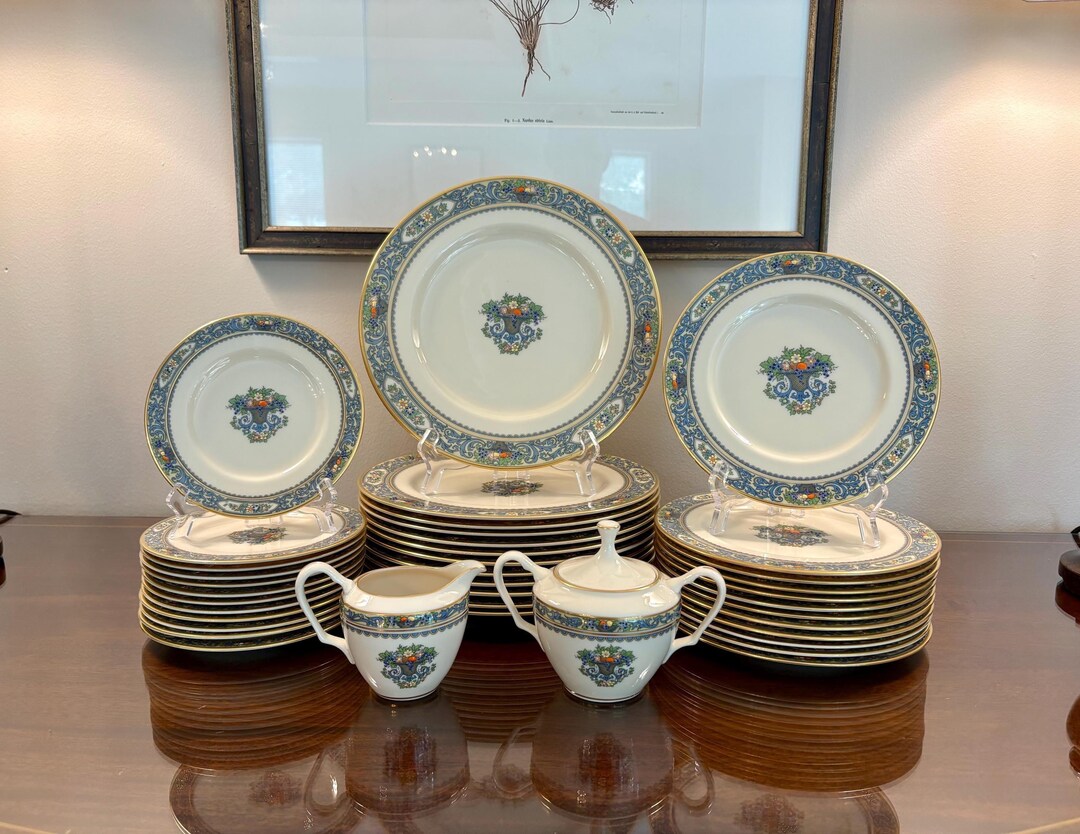 Lenox Autumn China: Gold Presidential Dinnerware, Fruit & Scroll Design ...