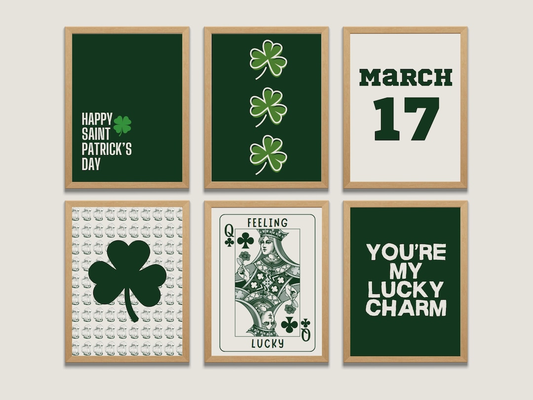 St. Patrick's Day Prints, St. Patrick's Day Wall Art, St. Paddy's Day ...