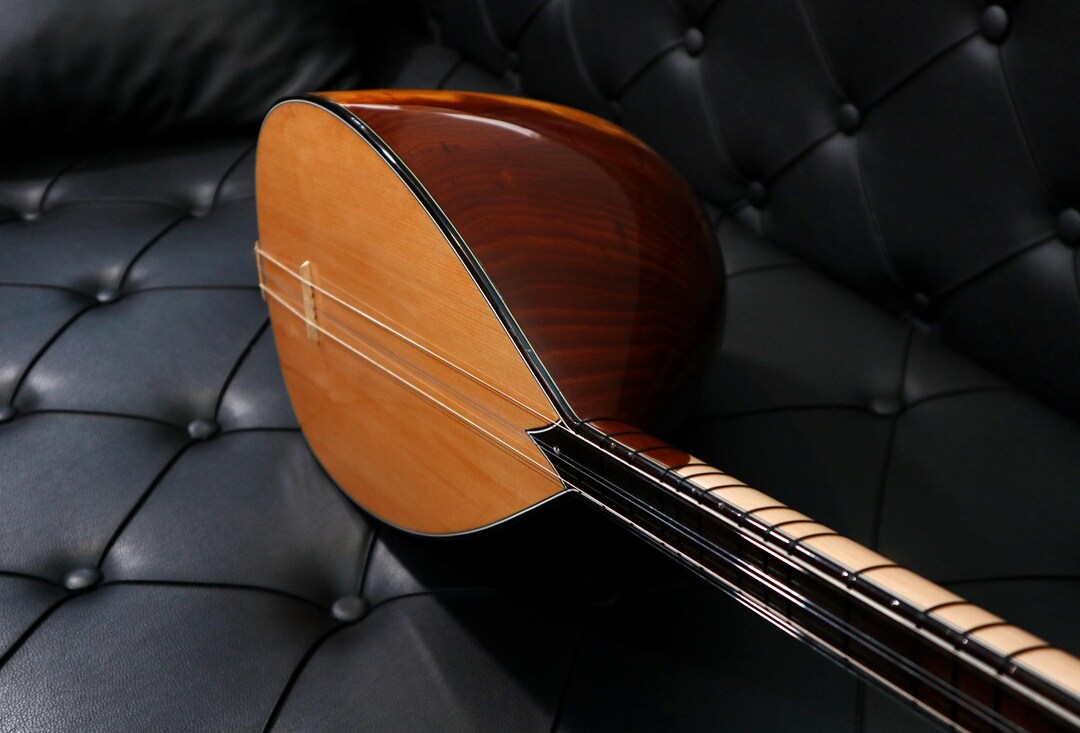 Custom 2012 Pro Carved Mulberry Long Neck Saz, Handmade - Erasaz Acoustic Baglama Saz - Erasaz ...