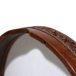 Professional Walnut Bendir Ethnic Music Frame Drum Wood Turkish Bendir ...