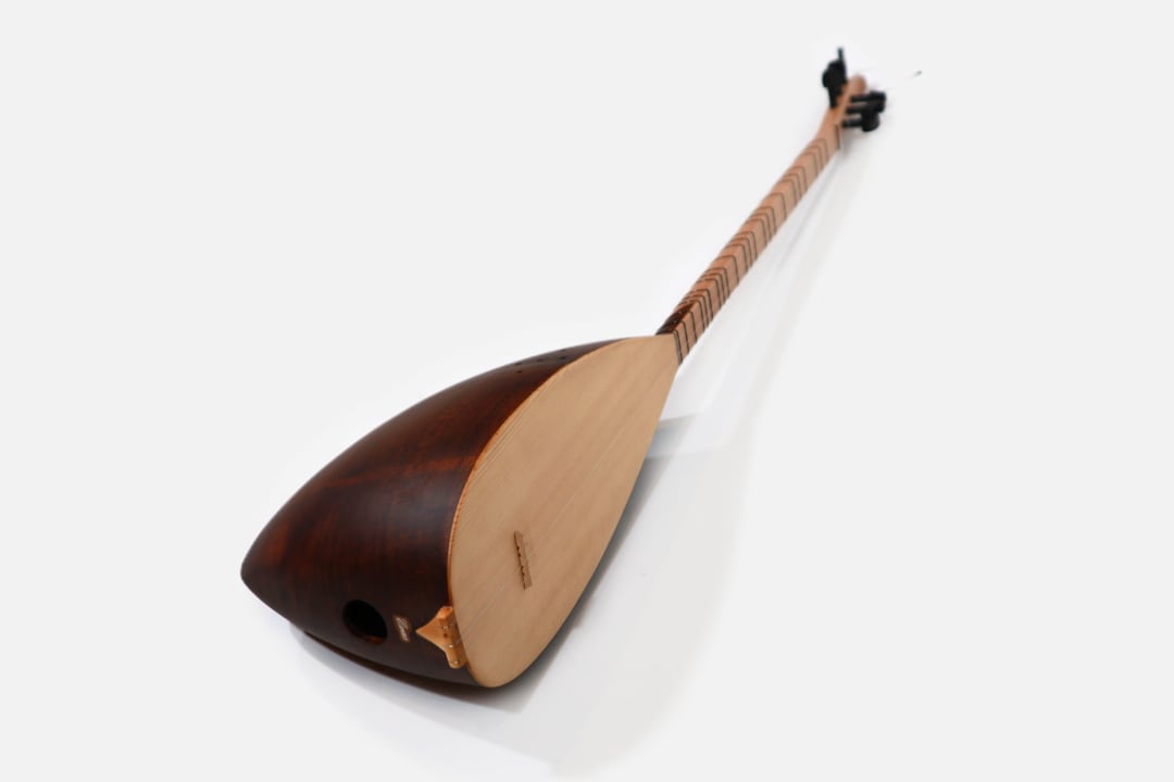 Traditional Carved Body Mulberry Wood Balta Saz Darkened Balta, Dede ...