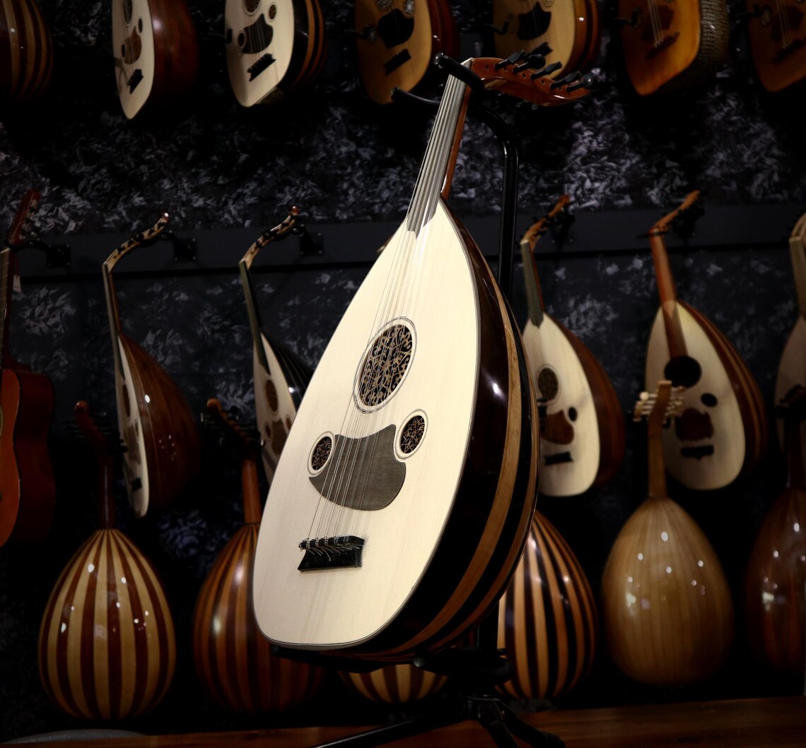 Handmade Turkish Acoustic Oud, Cherry Wood and Linden Wood, Handcrafted ...